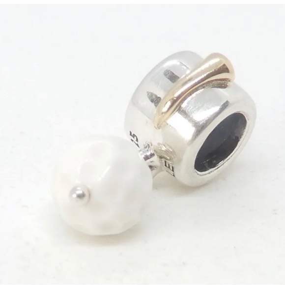 Pandora | Jewelry | Pandora Sterling Silver 4k Gold White Agate Golf ...